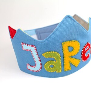 Boy Birthday Crown - Party Crown - Boy Crown - Fabric Crown Boys ...