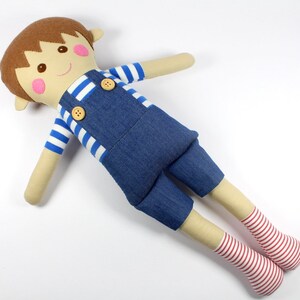 Boy Rag Doll Cloth Doll for Boys Fabric Rag Doll Sebastian Doll for Boy ...
