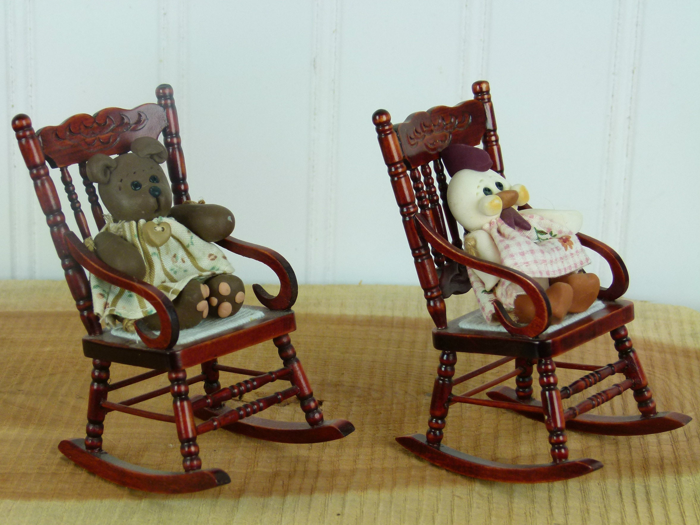 1/12 Scale Rocking Chair | Doll House | Handmade | 2" X 2.6" X 3.7" - Etsy