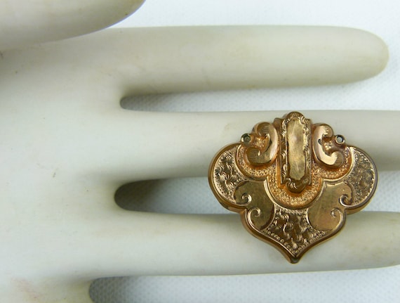 Victorian Brass Brooches | Brass Victorian Pins - Gem