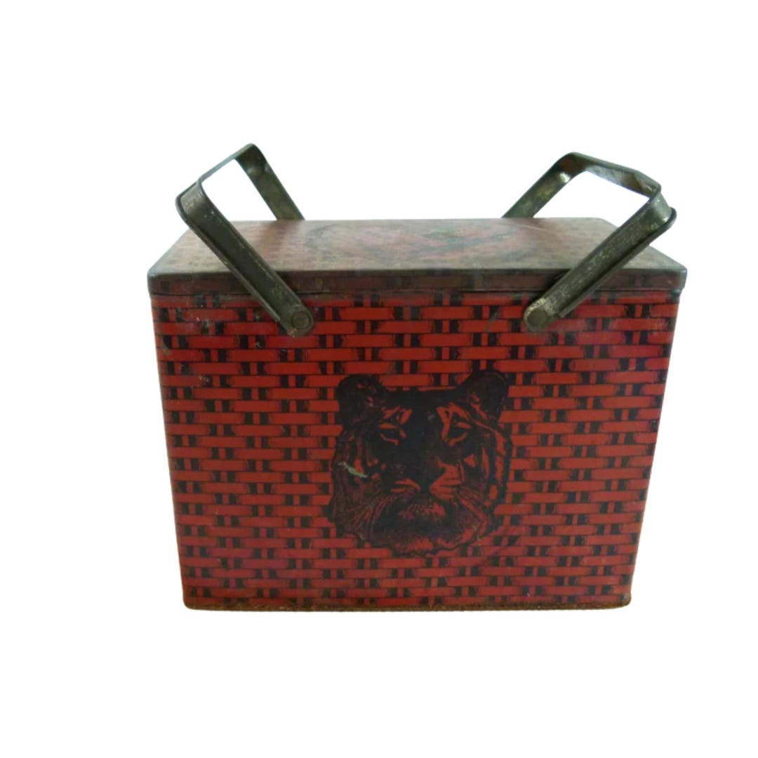 Vintage TIGER Bright Sweet Chewing TOBACCO TIN | With Handles | Lunch ...