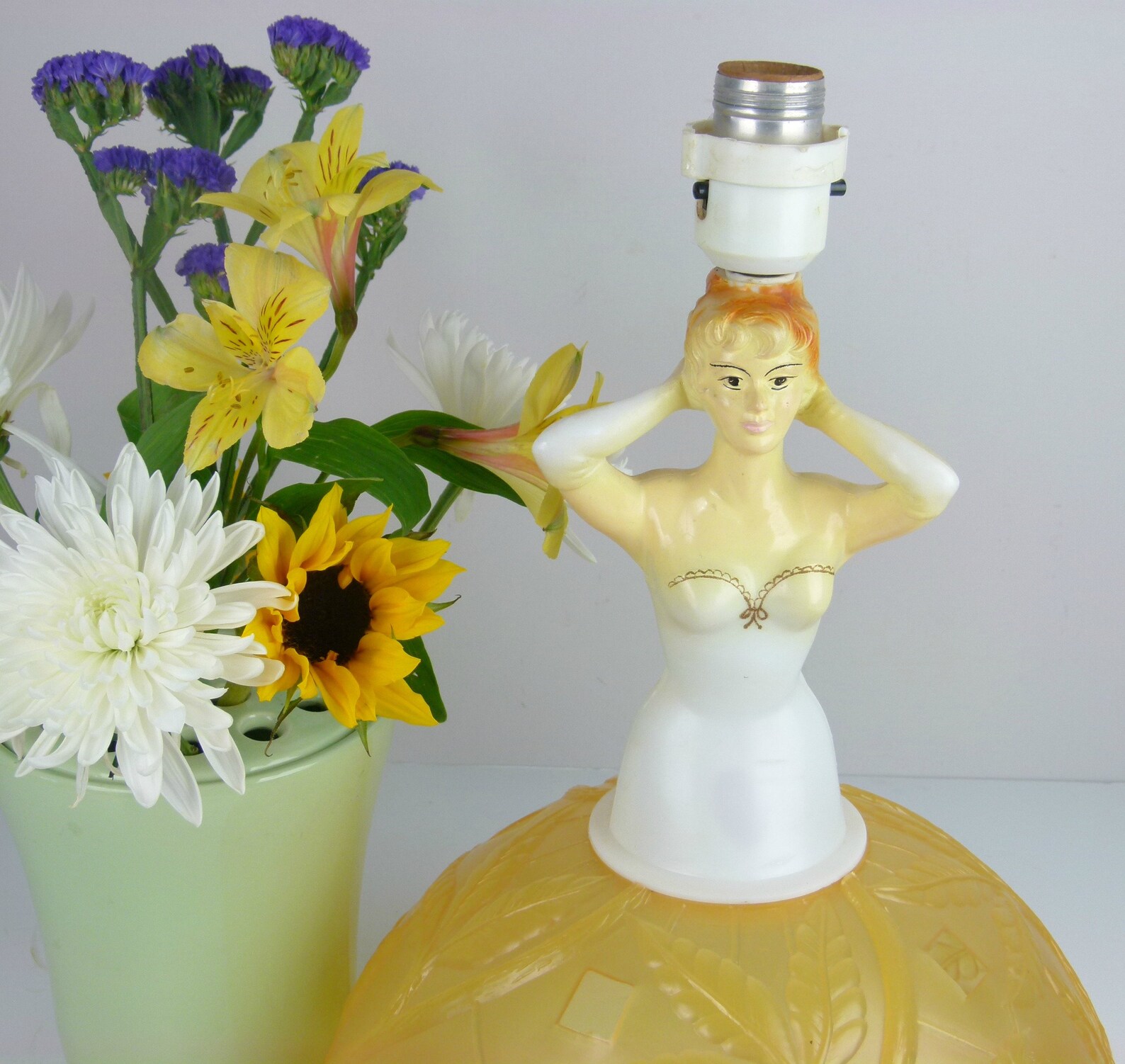 Vanity Doll Lamp | Art Deco Doll Lamp| by Gilbert Products - Etsy