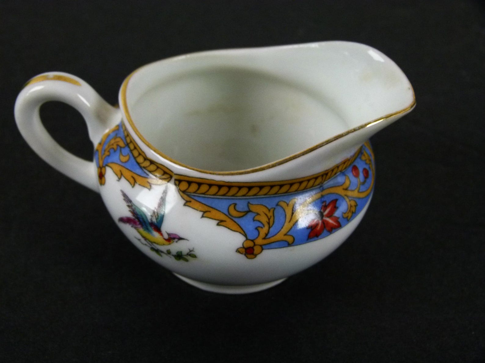 Cream Pitcher | Czechoslovakia | Bird of Paradise Design | Bone China ...