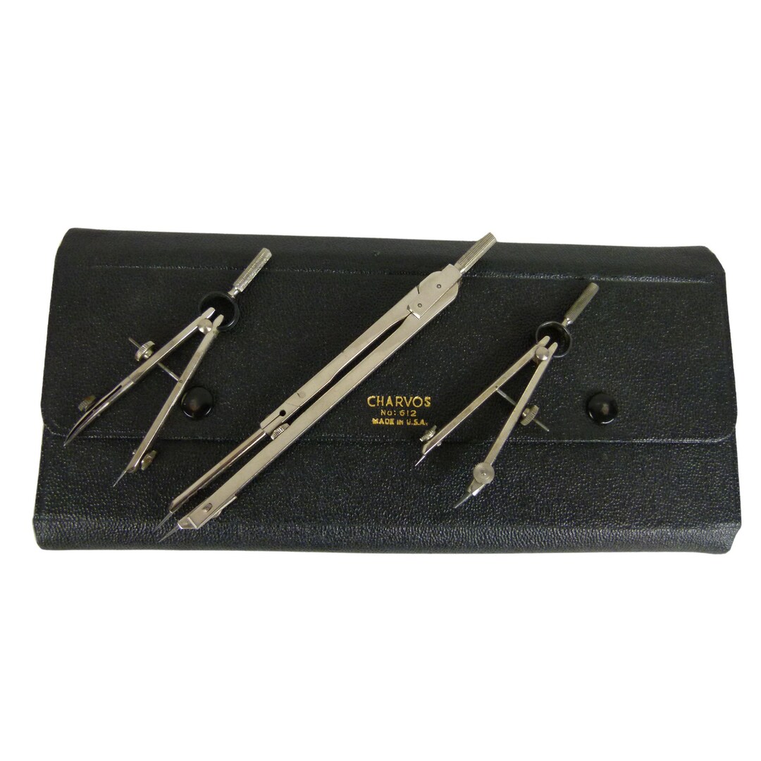 Vintage Charvos Drafting Tool Set No: 612 | Drafting | Drawing | Architectural | Mechanical ...