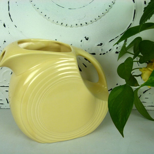 Yellow Ware Pitcher - Etsy