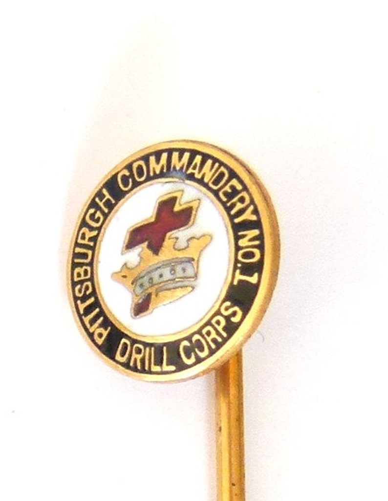 Knights Templar Masonic Freemasons Cross & Crown Lapel Pin Pittsburgh ...