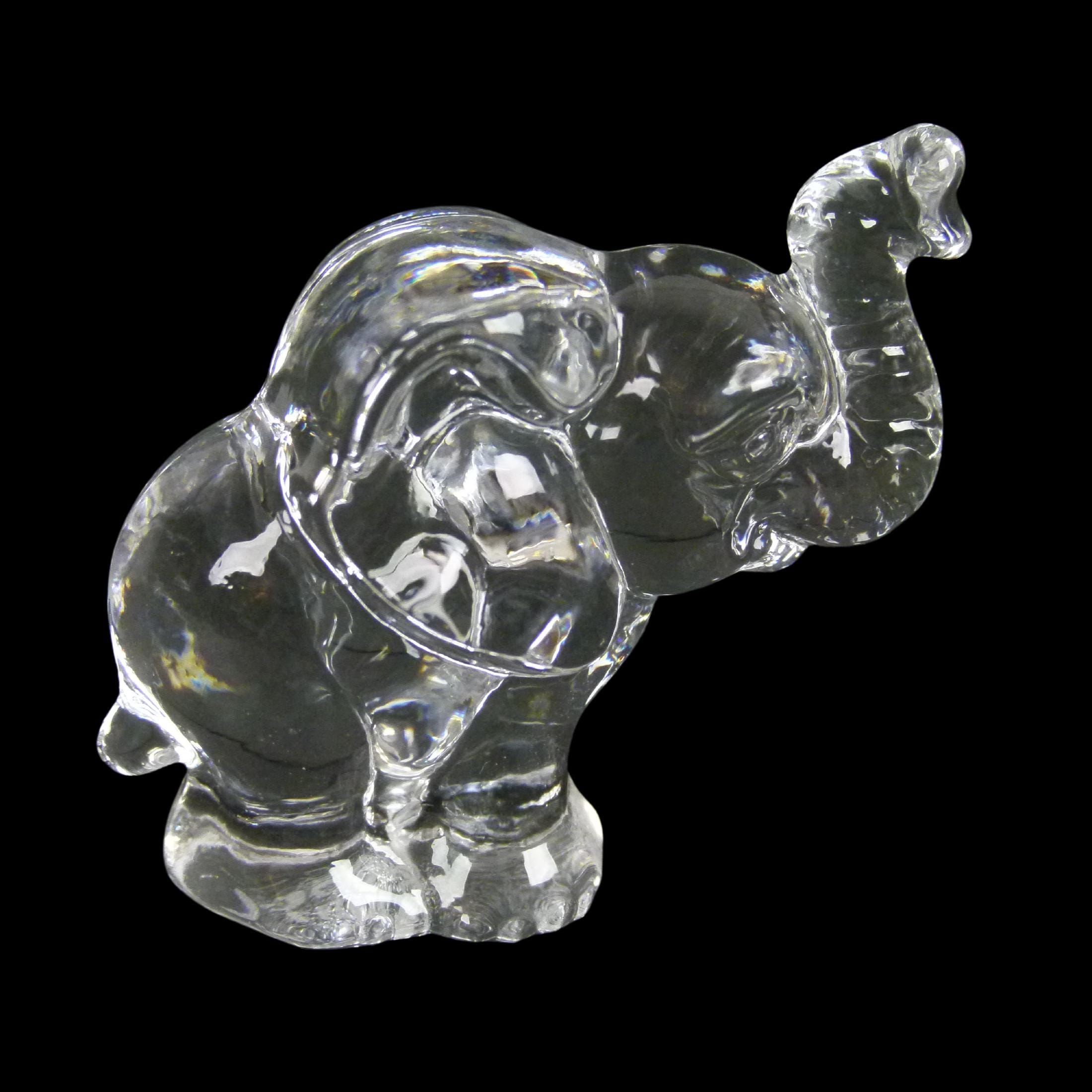 Goebel Clear Glass Baby Elephant | 1981 | Hallmarked on Bottom ...