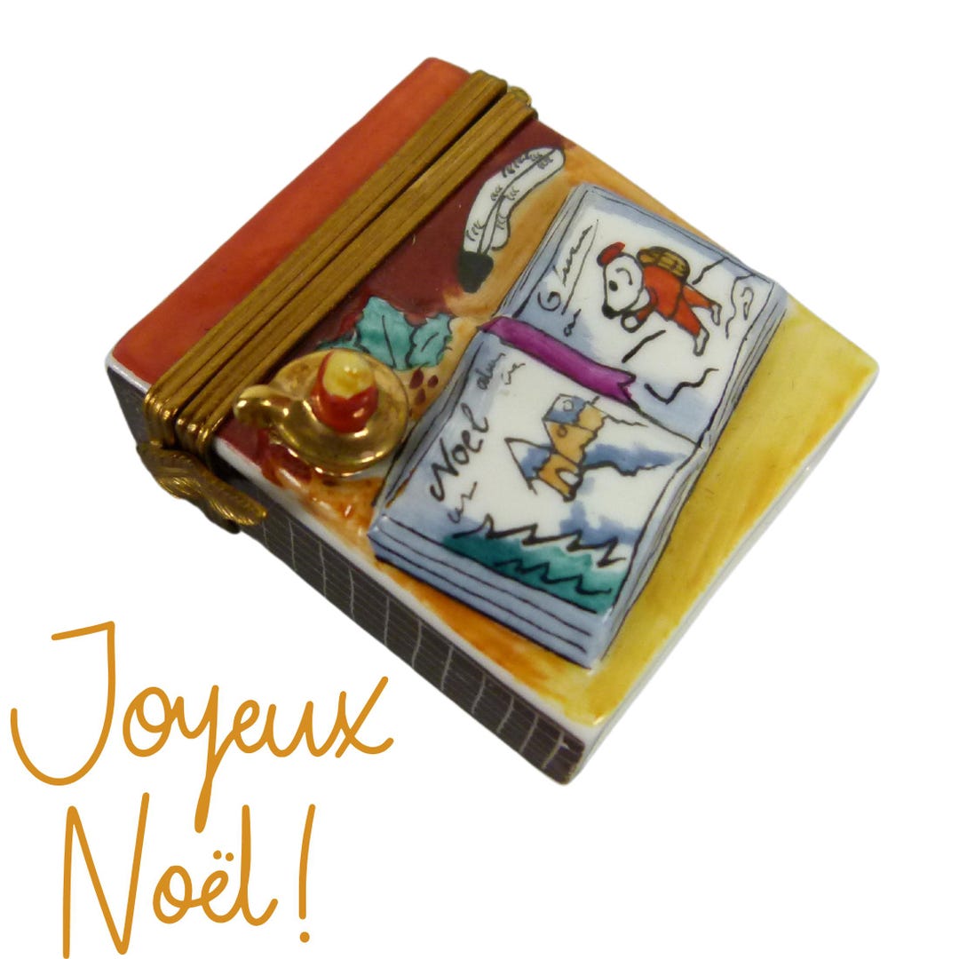 Limoges Peint Main Math Book Trinket Box Limited Edition Limoges France ...