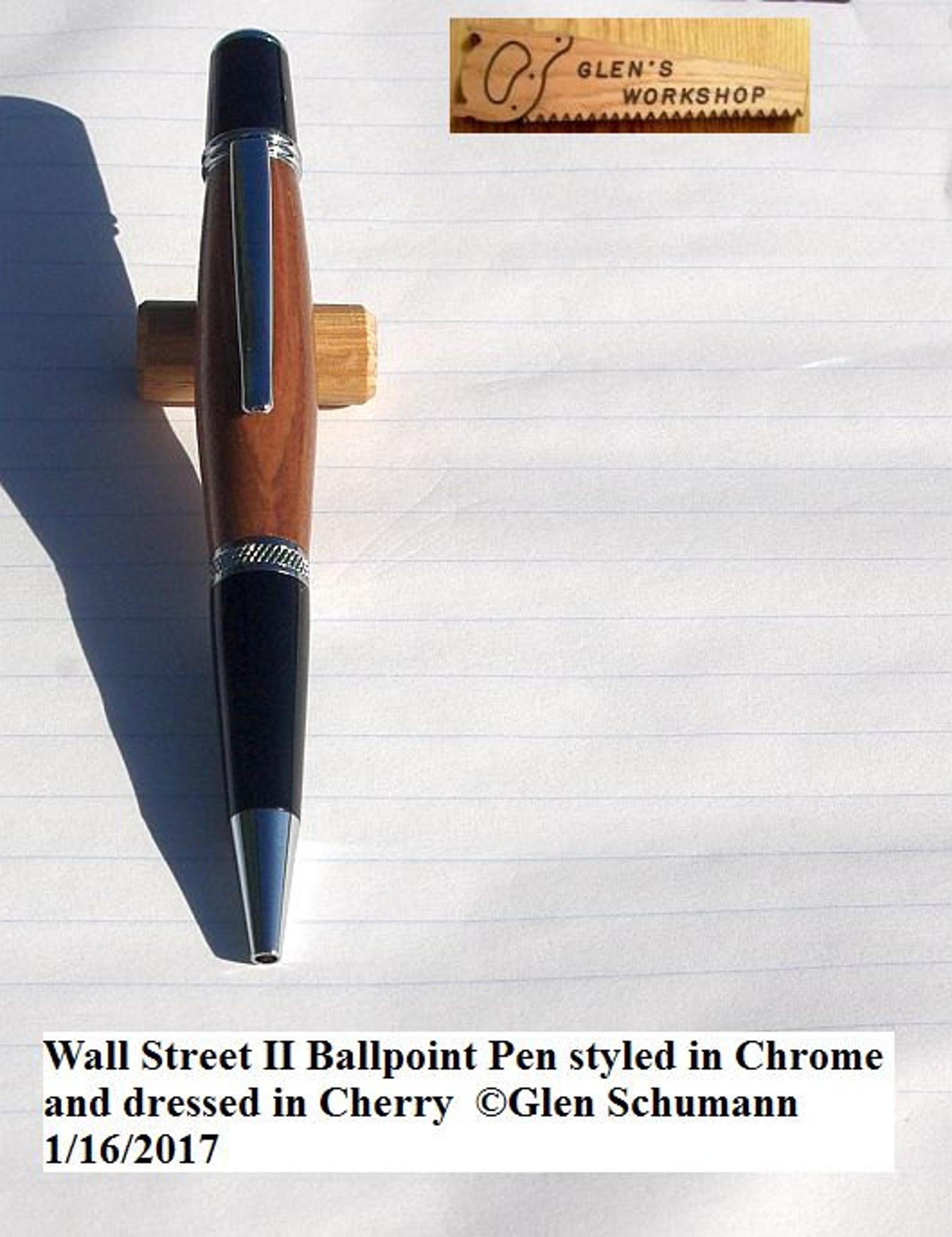 Ballpoint Pen Wall Street Pen Parker Pen Twist Pen Handmade Chrome ...