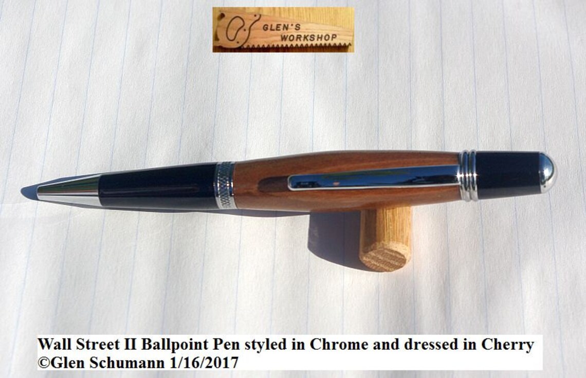 Ballpoint Pen Wall Street Pen Parker Pen Twist Pen Handmade Chrome ...