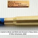 50 Cal Bullet Pen Brass, Gold, Navy Camo Acrylic. - Etsy