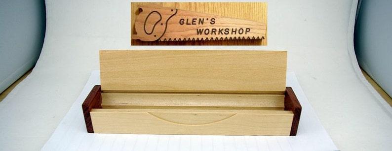Pen Box Two Tone Wood - Etsy