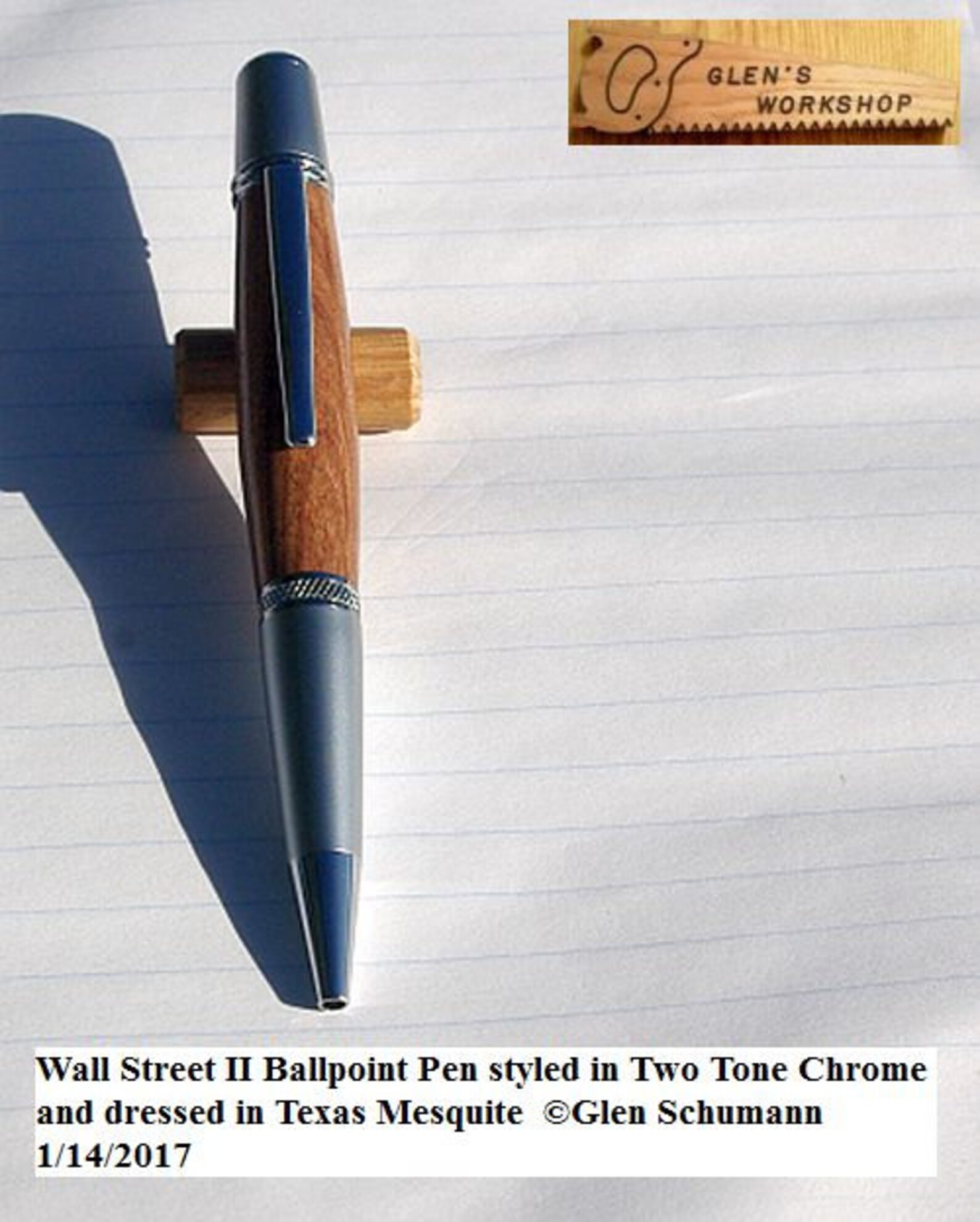 Ballpoint Pen Twist Pen Handmade Wall Street Pen Two Tone Chrome Parker ...