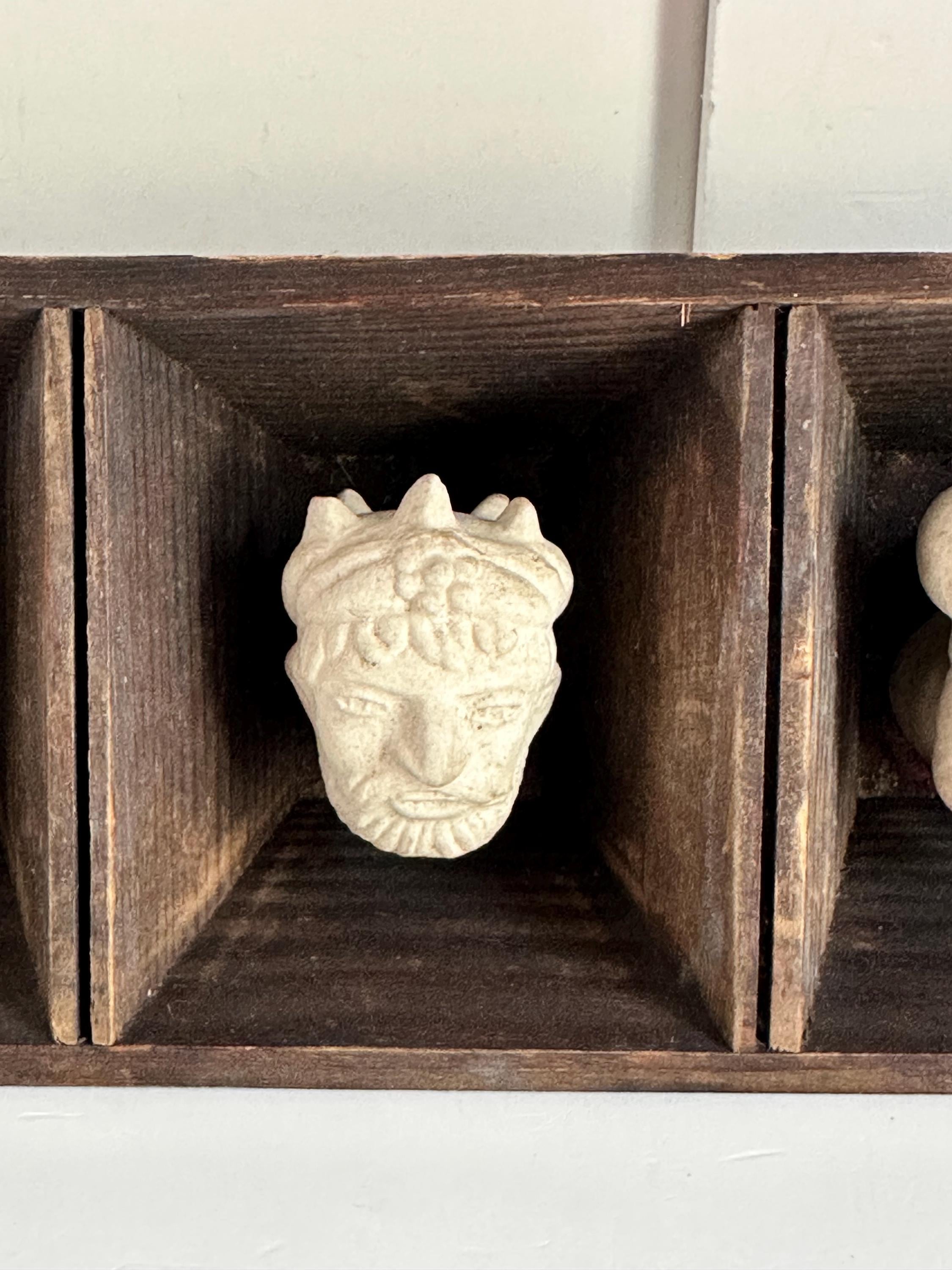 Vintage Polish Gothic Ceramic Heads: Wawel Castle Renaissance Ceiling ...