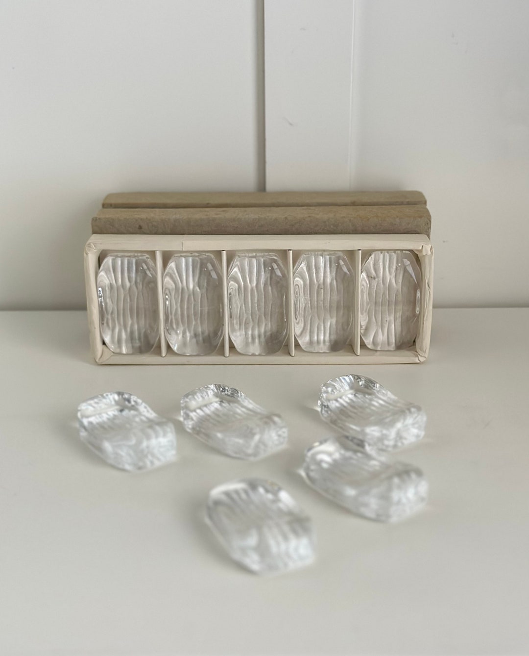 Set of 10 Sasaki Clear Crystal Hashioki Aka Chopstick Rests - Etsy