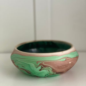 Pair of Garden of the Gods Swirl Pottery Bowls, Eric Hellman Pottery ...