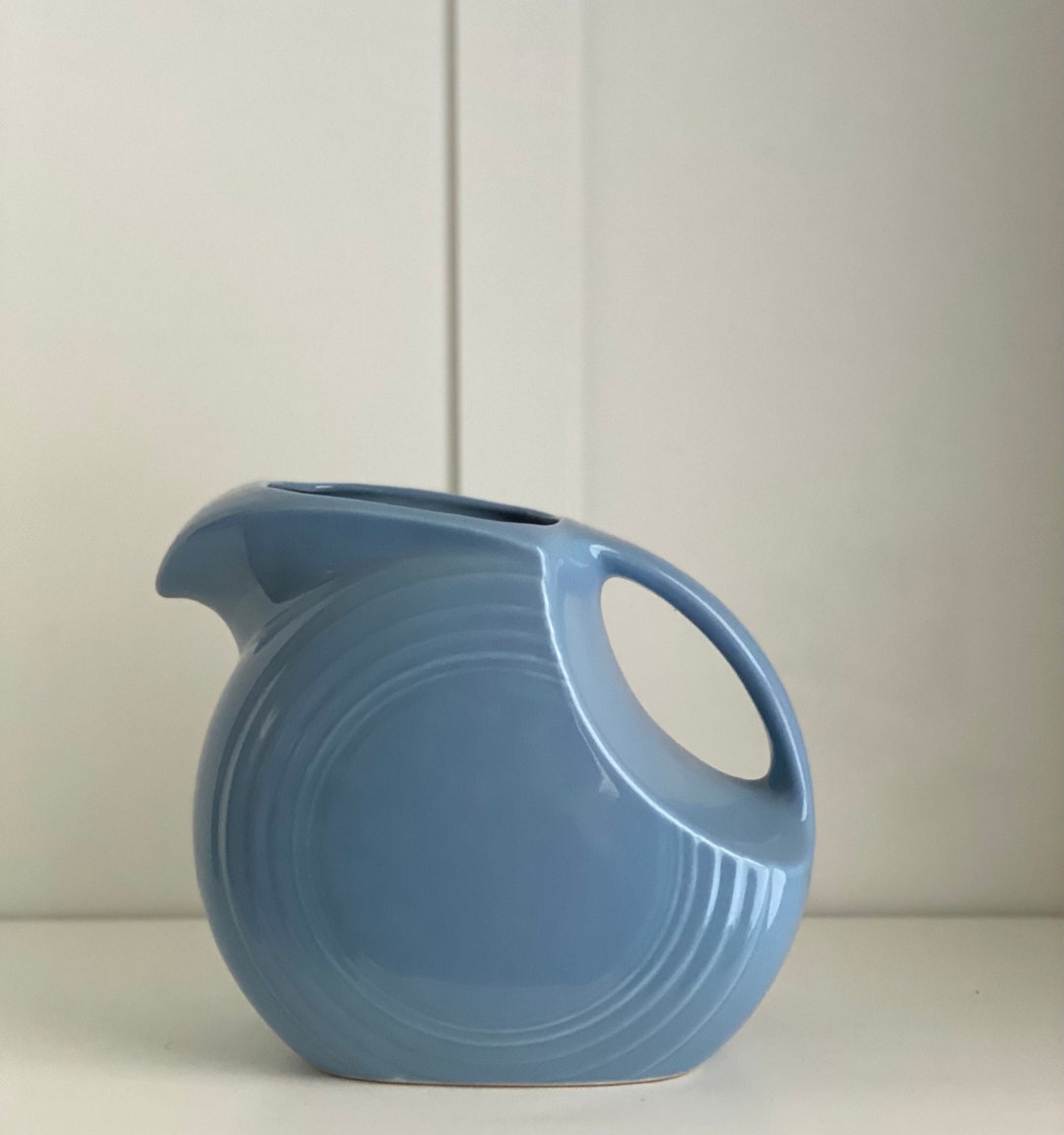 Vintage Fiestaware Periwinkle Blue Disc Pitcher - Retired Color Genuine ...