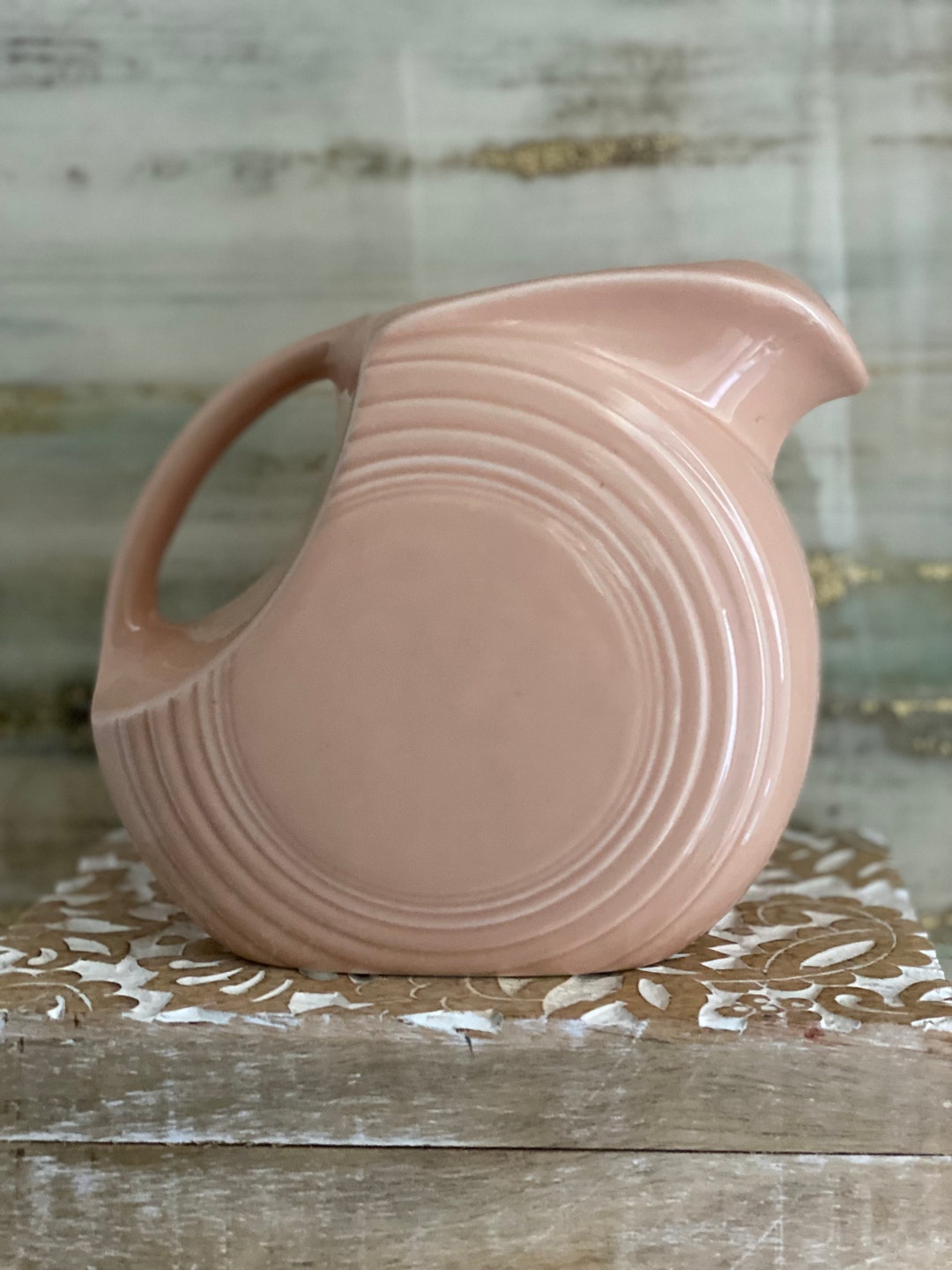 Fiesta Disc Pitcher, Old Genuine Turquoise Fiesta, Sea Mist Fiesta ...