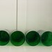 Hazel Atlas White Gazelle Green Collin Glasses Set of 6 MCM Gazelle ...