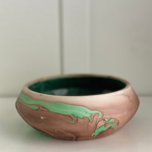 Pair of Garden of the Gods Swirl Pottery Bowls, Eric Hellman Pottery ...