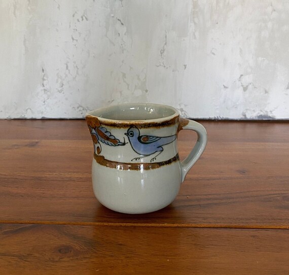 Ken Edwards El Palomar Tonala Pottery Creamer Bird and Floral | Etsy