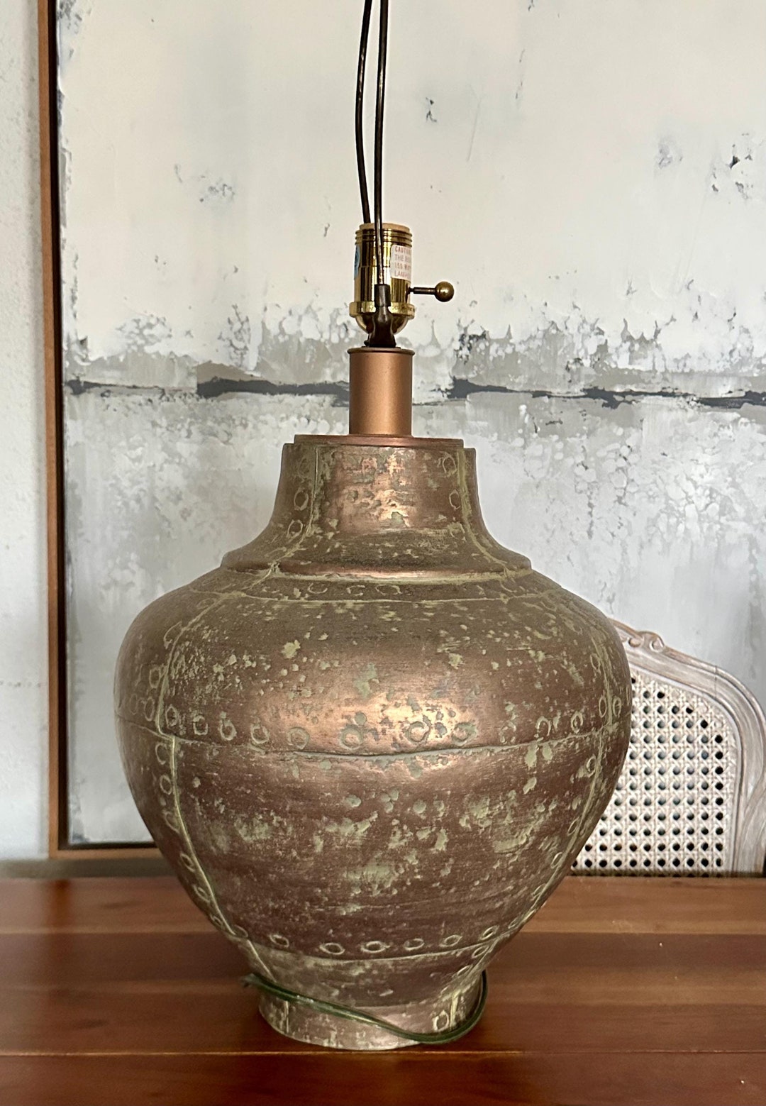 Vintage Ethan Allen Copper Table Lamp: French Country Urn Style - Etsy