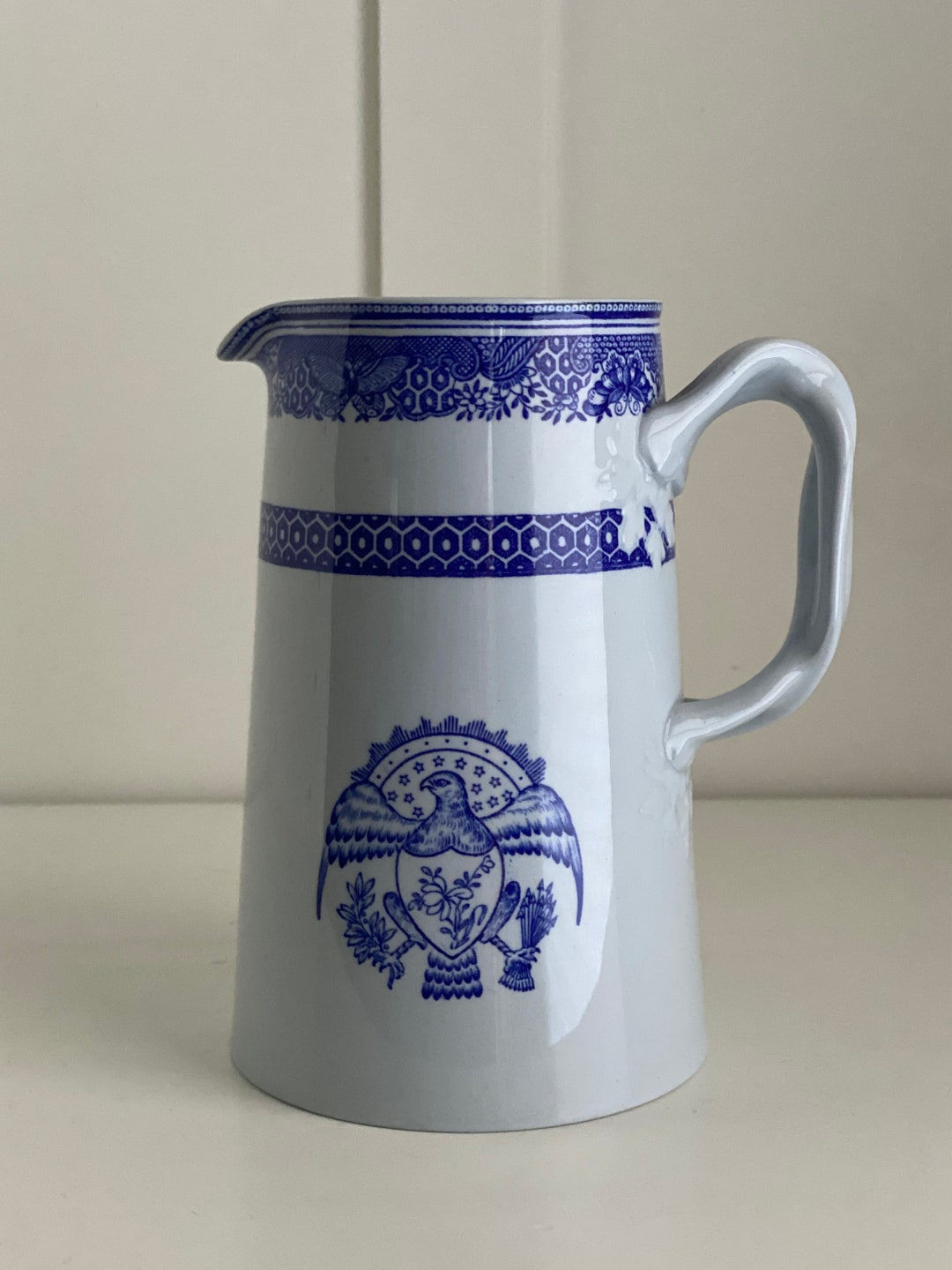 Copeland Spode Heritage Blue 16 Oz. Jug, Large Cream/milk Pitcher - Etsy