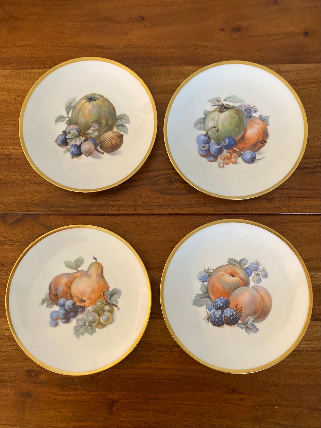 Puls Checoslovaquia Gilded Fine China Fruit and Nut Plates - Etsy España