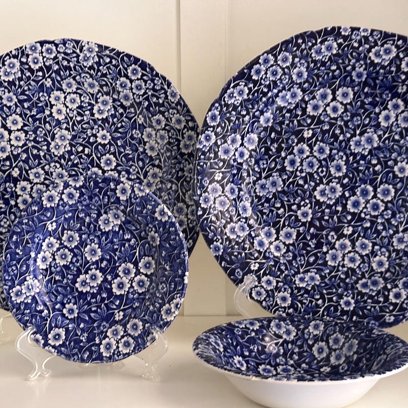 Antique Blue Dishes Sets - Etsy