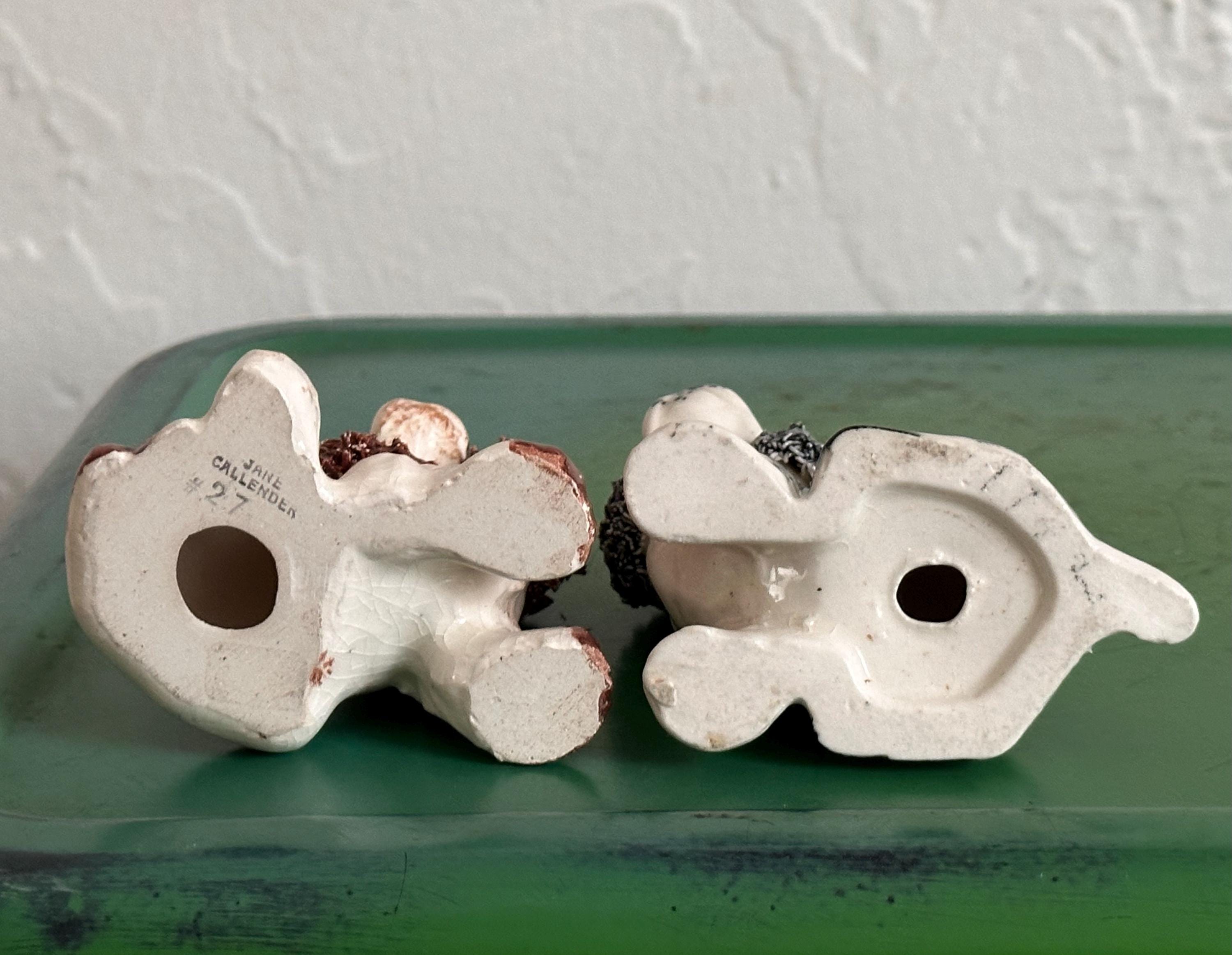 Ceramic Cocker Spaniel Figurines – Pair of Jane Callender Hand-painted ...