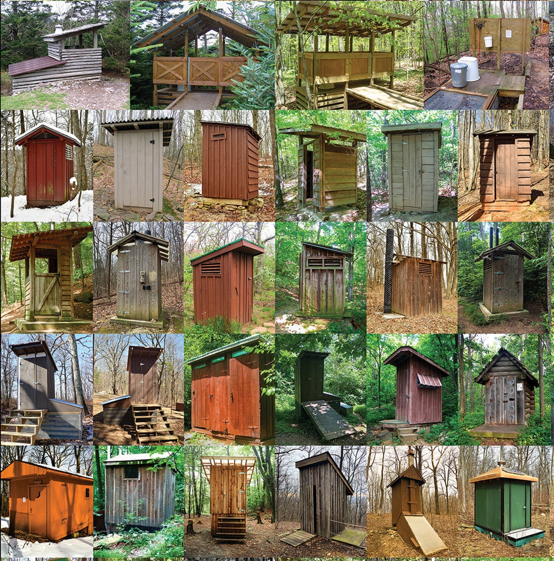 Appalachian Trail Privy Poster | Outhouse Poster | 18x24 | Appalachian ...