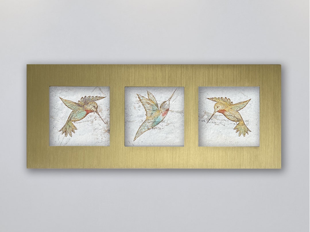 3 Tile Hummingbirds Custom Art Tiles Custom Made Wall Decor Home Decor ...