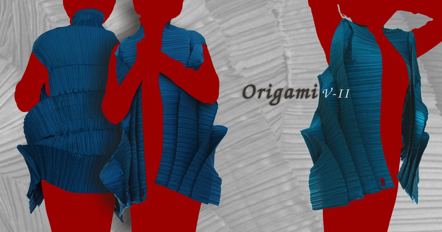 PLEATS - ORIGAMI VII- Textile Body Adornment - Etsy