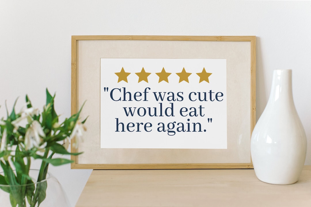 Kitchen Chef Rating Sign - Etsy