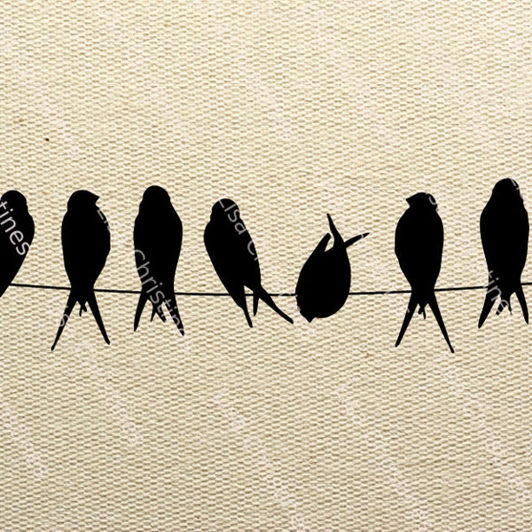Birds on a Wire - Etsy