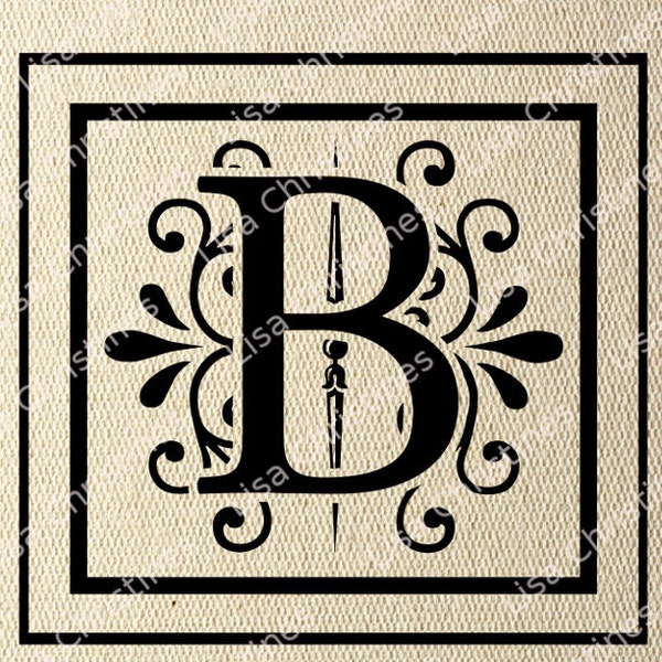 Monogram Letter B - Etsy
