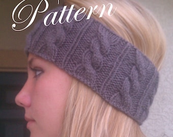 PDF Pattern Knitted Headband Headwrap Earwarmer - Etsy
