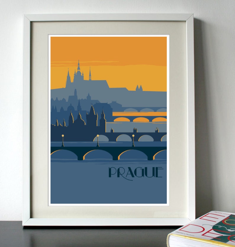 Prague Poster A3 - Etsy