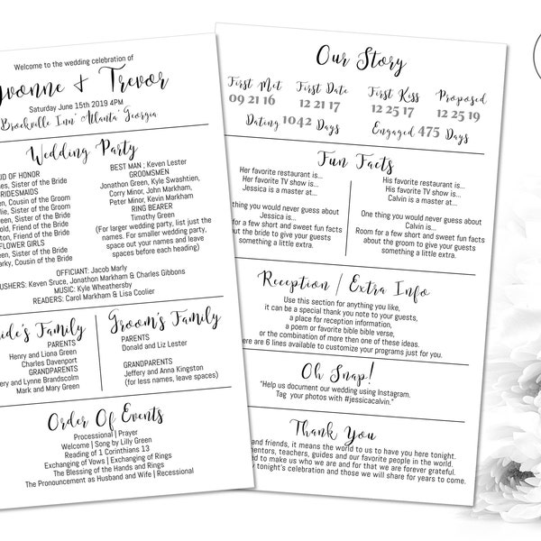 Double Sided Program - Etsy