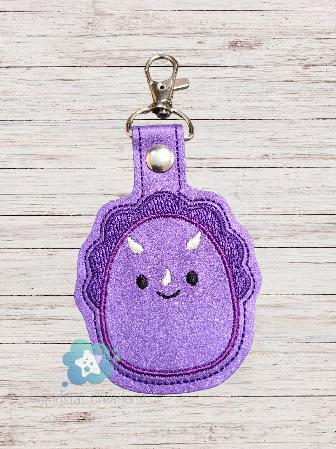 Squishy Triceratops Keyfob Backpack or Purse Dangle - Etsy