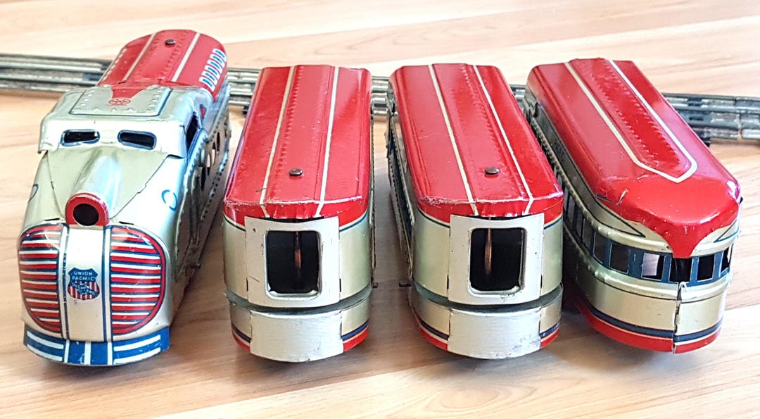 Vintage Marx"diesel Type Electric Train" Set - Etsy