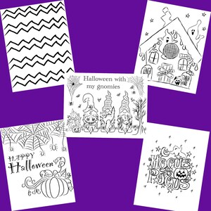 Halloween Coloring Pages (digital Coloring Book) - Etsy