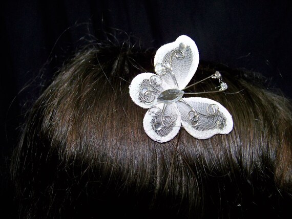 Butterfly Comb Butterfly Hair Accessories Bridal Combs | Etsy