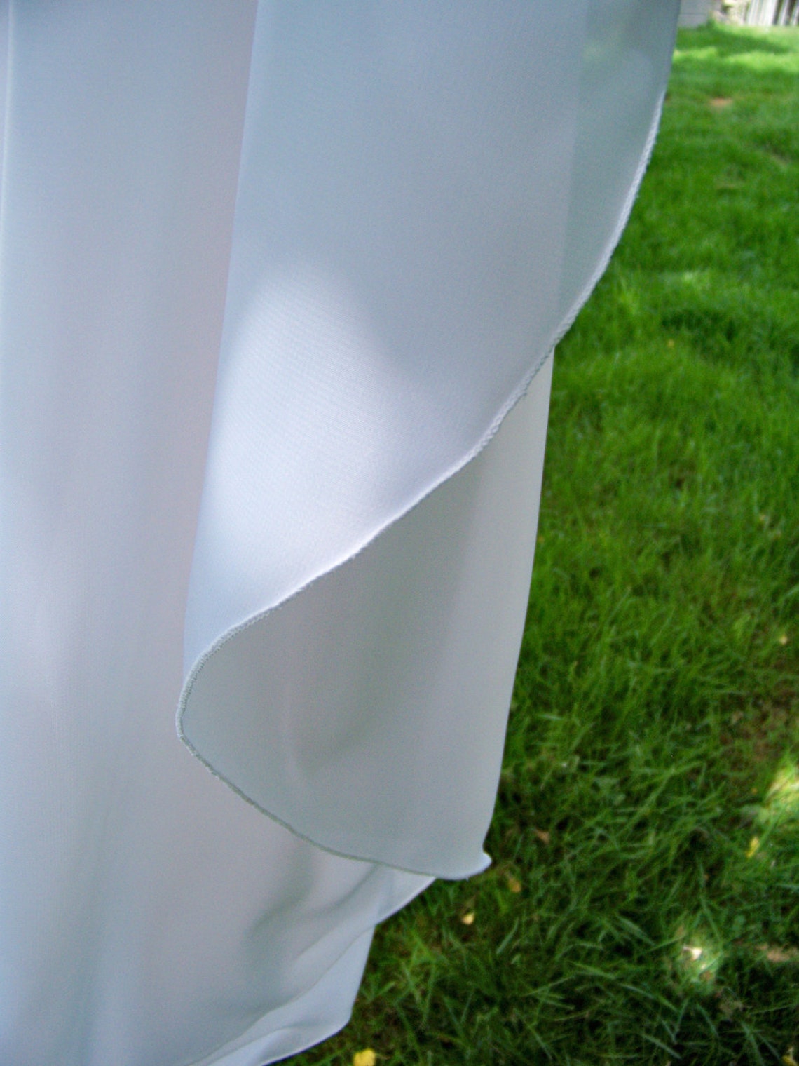 Custom Chapel Length Chiffon Wedding Veil Made to Order 1 Tier - Etsy