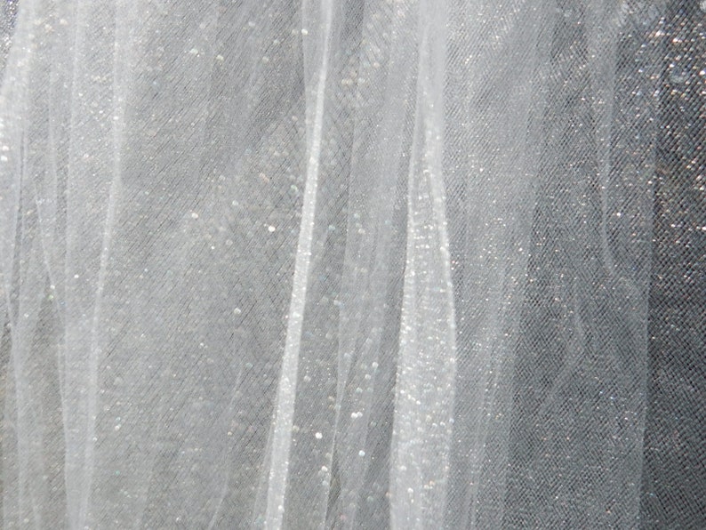 Glimmer Illusion Tulle Fabric by the Yard DYI Veil Weddings - Etsy