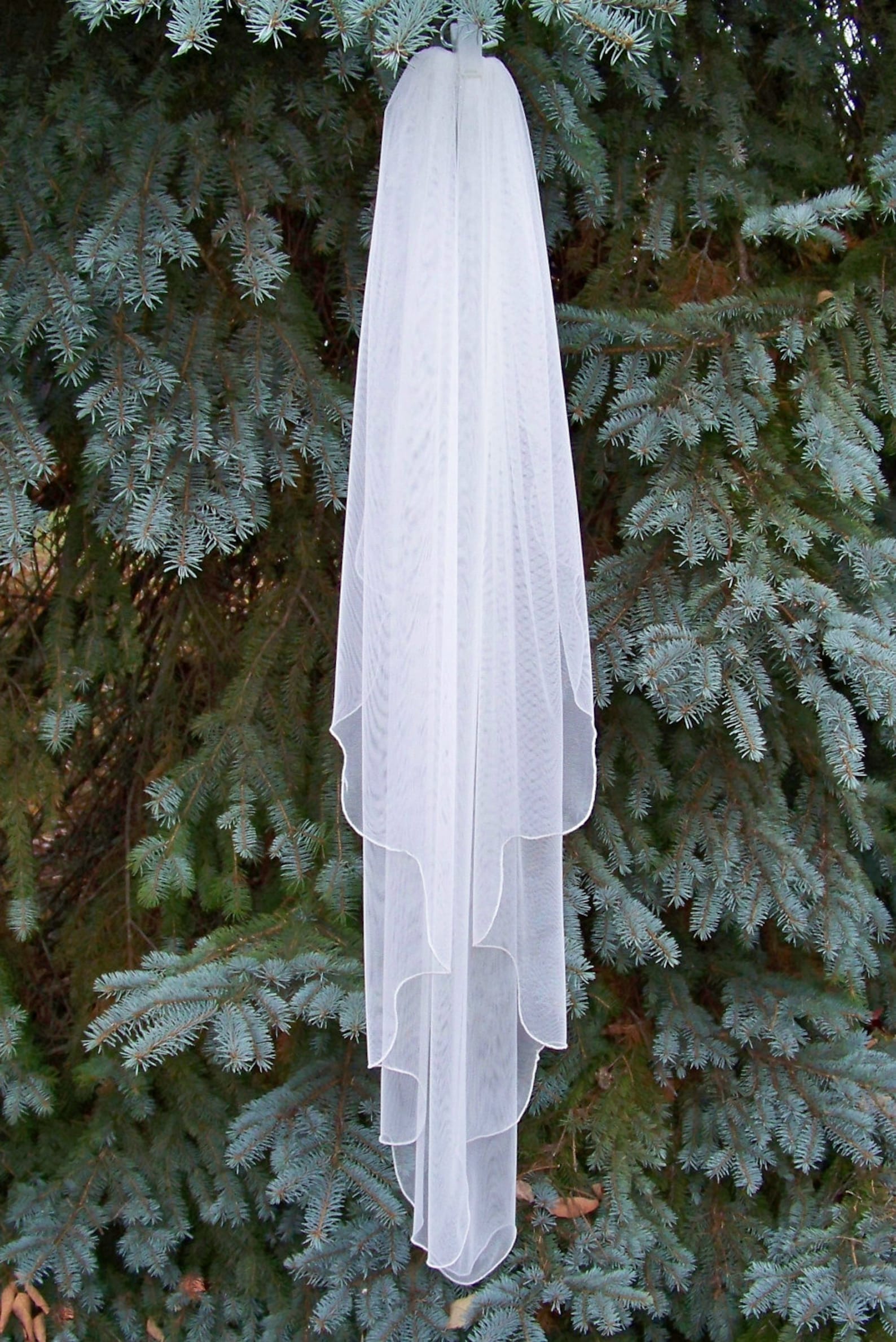 Fingertip English Net Wedding Veil Made to Order 1 Tier - Etsy