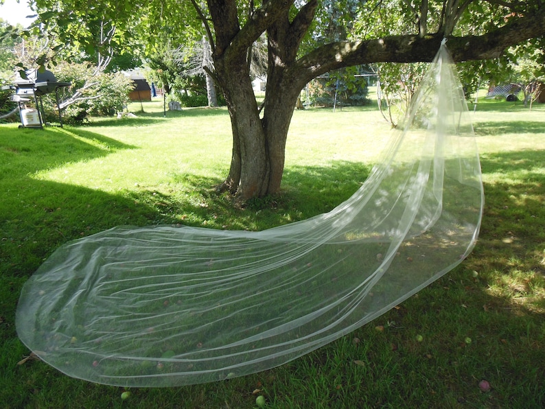 Bridal Illusion Tulle Fabric by the Yard DYI Veil Weddings | Etsy