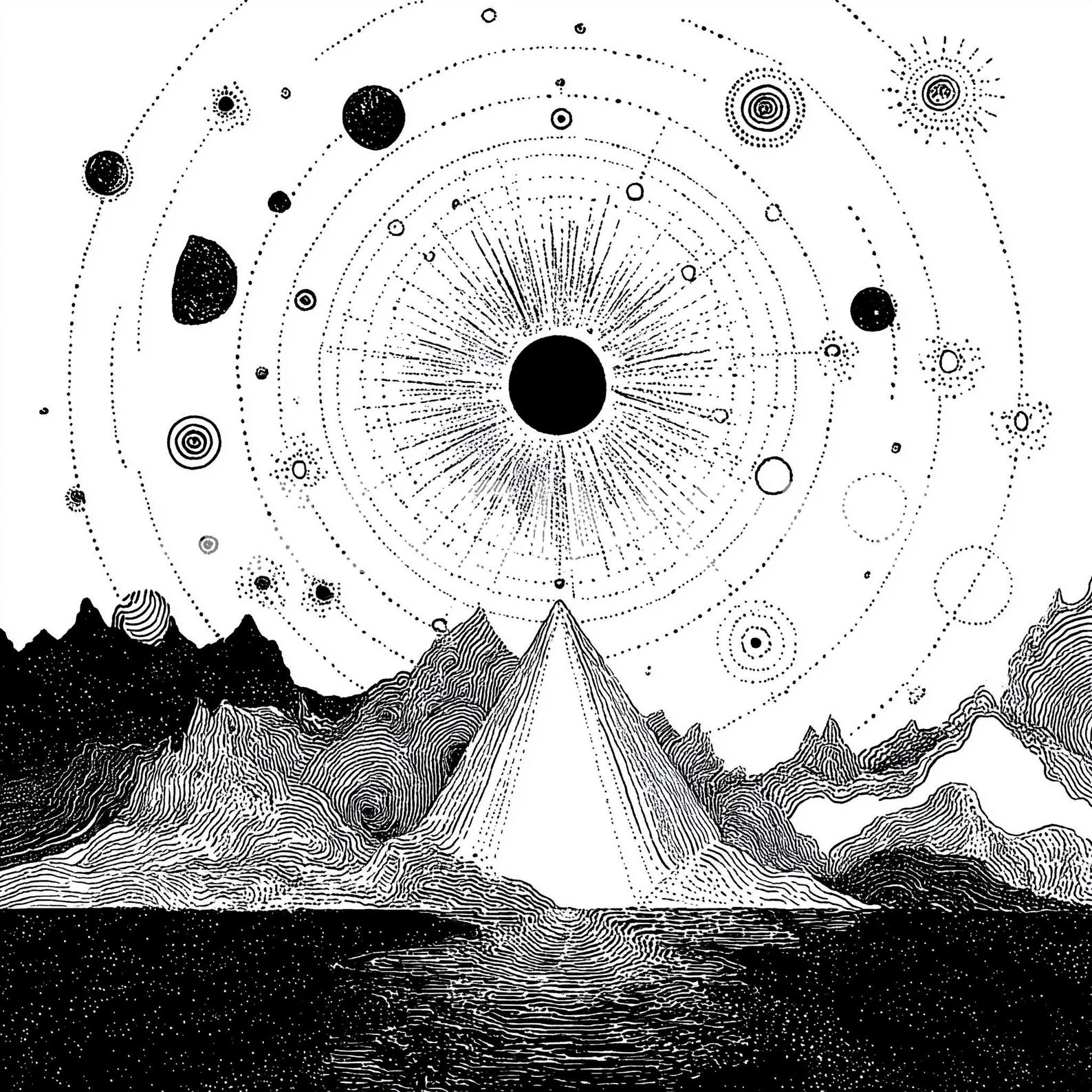 11 Square Cosmic Wall Prints, Sacred Geometry Art Bundle, Digital ...