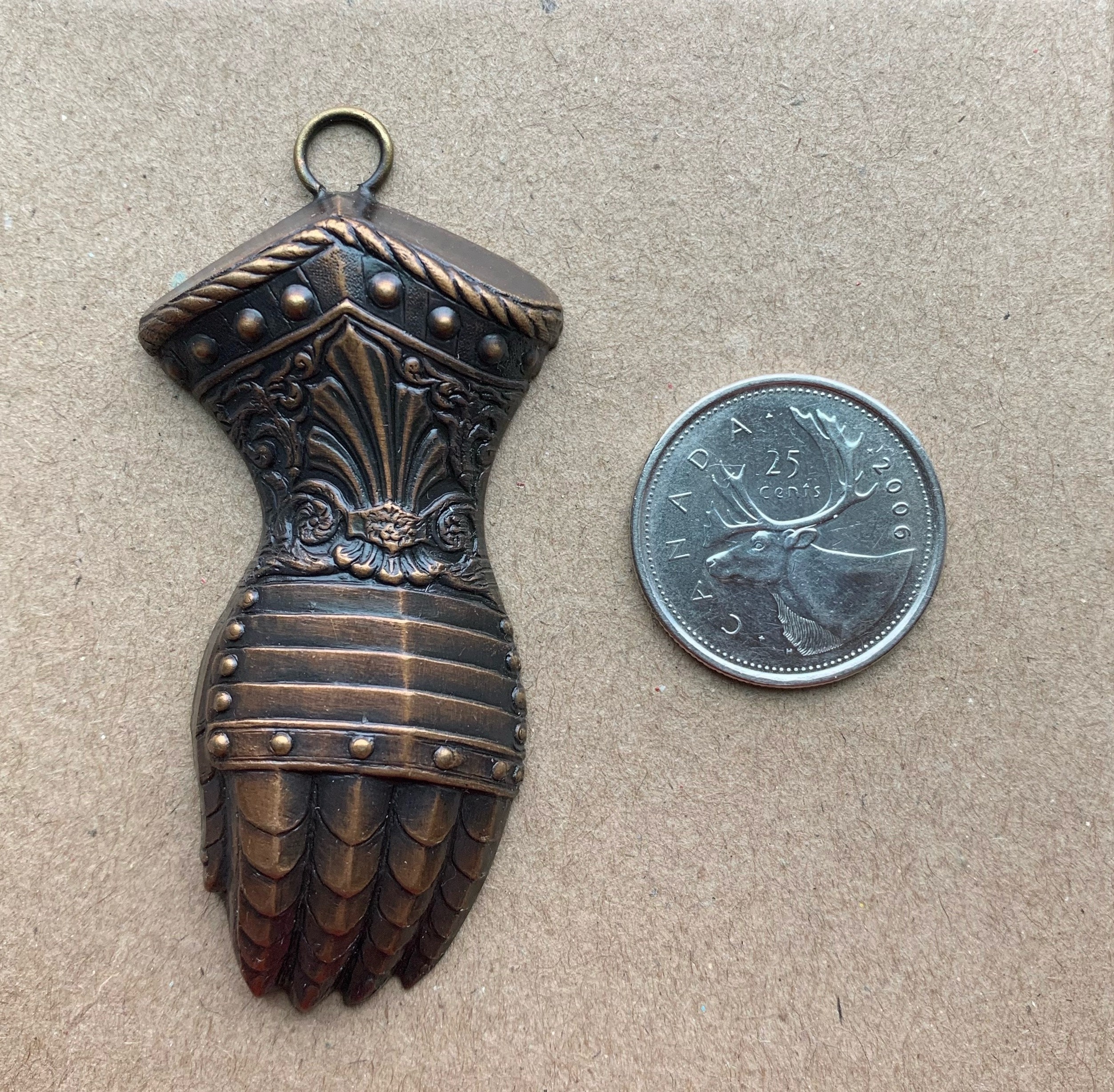 Vintage French Pendant Medieval Knight Armour Medieval - Etsy