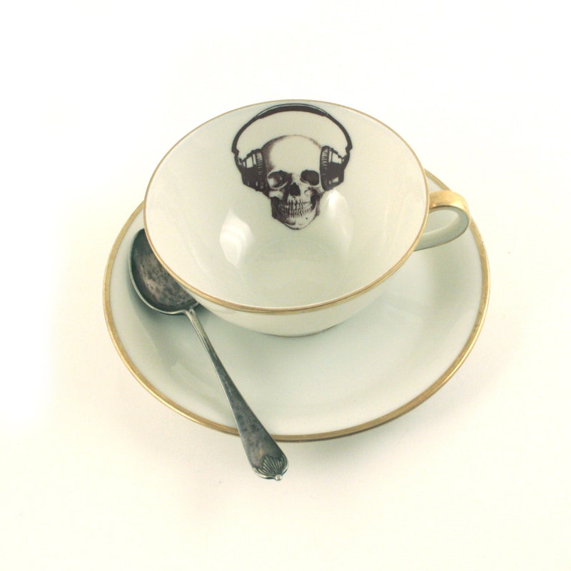 Skull Tea Cup - Etsy